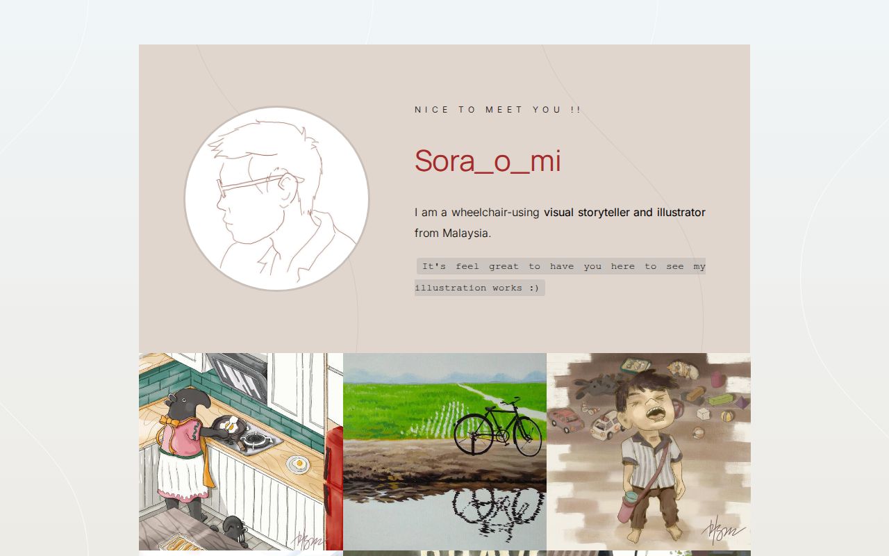 Sora_o_mi l Visual Storeyteller & Illustrator